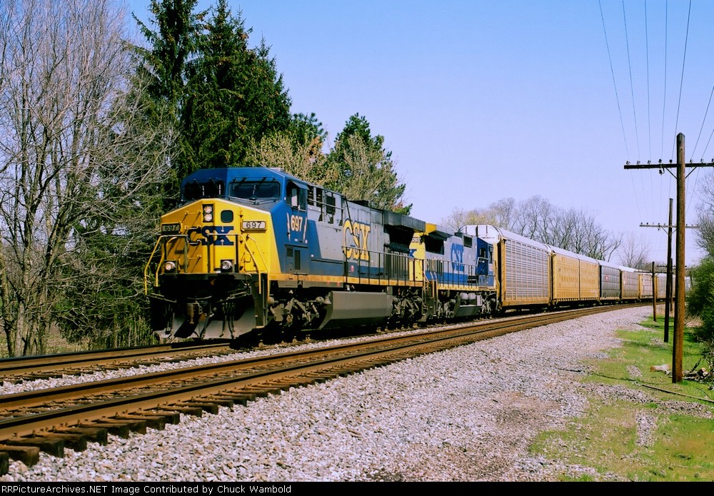 CSX 697 Southbound at Stony Hollow Rd. Moraine hio